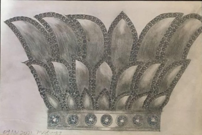 Blue Diamond Eagle Crown – Nnini Jewellery Designs